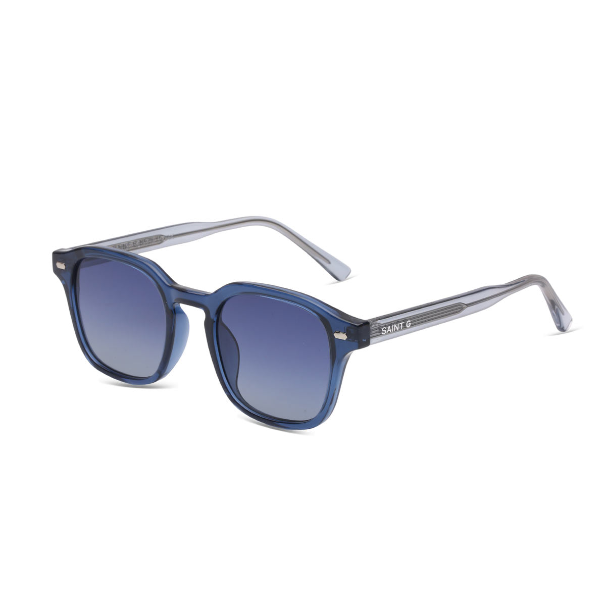 Buy Azure Isle Blue Crystal Smoke Gradient Sunglasses Online – SaintG India